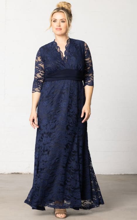 Kiyonna Screen Siren Lace Evening Gown Floc Boutique