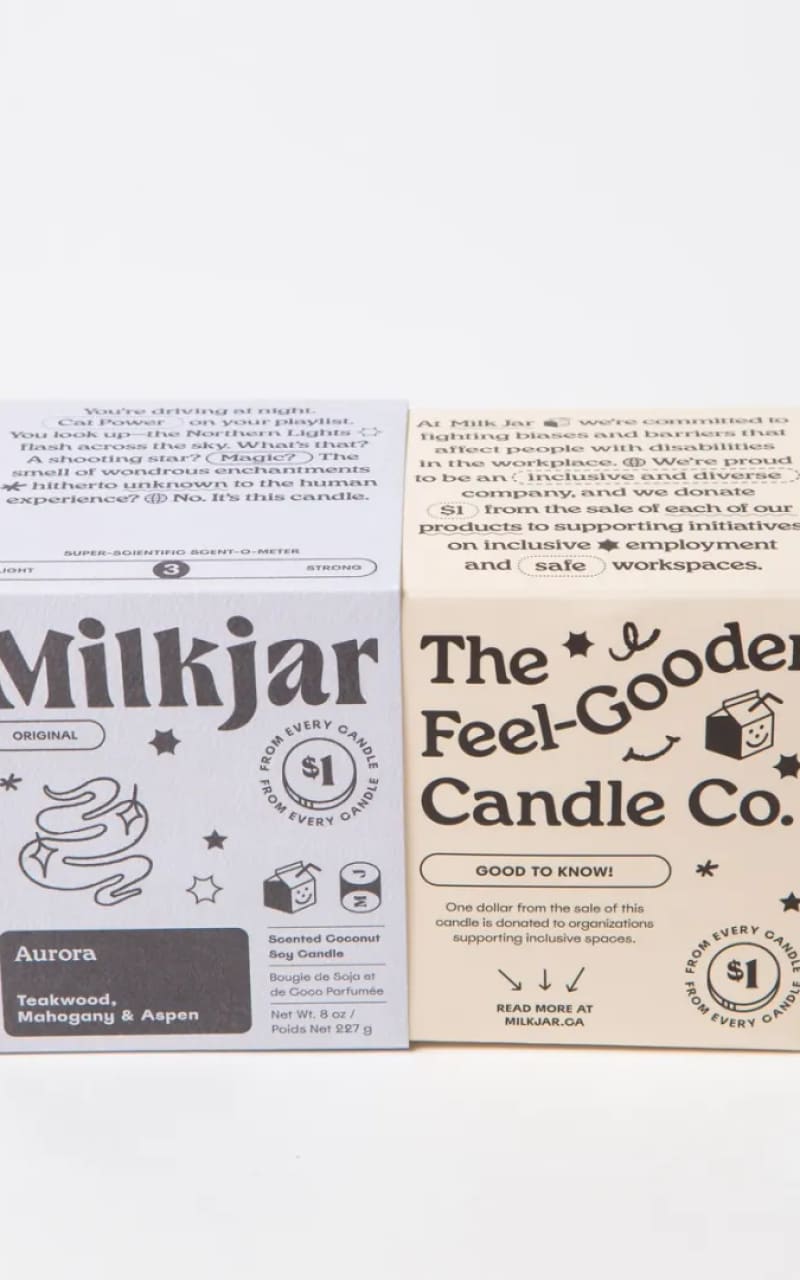 Milk Jar - Coconut Soy Wood Wick Candle in Aurora 8oz | floc boutique