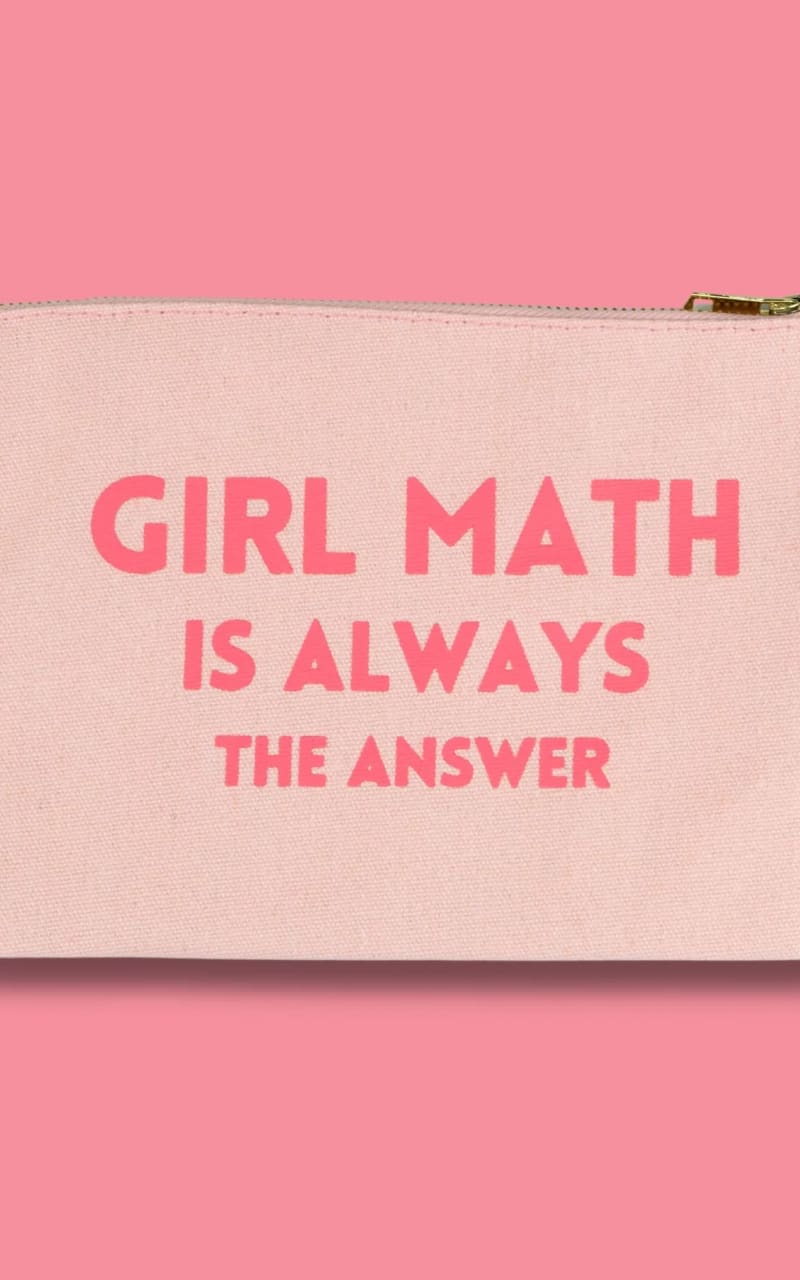 Properly Improper- Girl Math Is Always The Answer Canvas | floc boutique